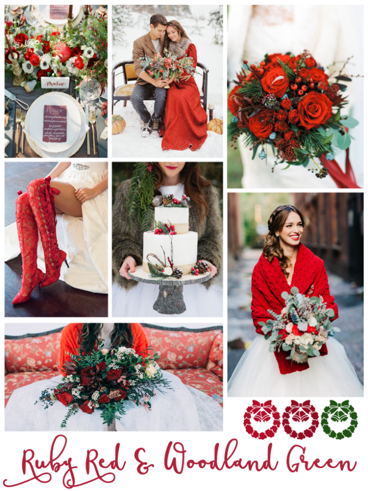 Ruby Red and Woodland Green Wedding Inspiration - House of Elliot