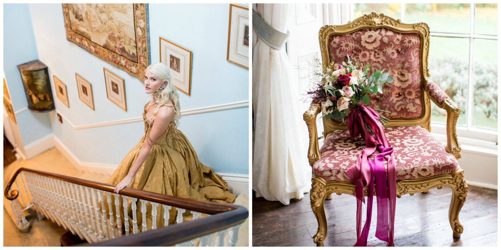 Opulent Gold and Marsala Baroque Wedding Inspiration - House of Elliot