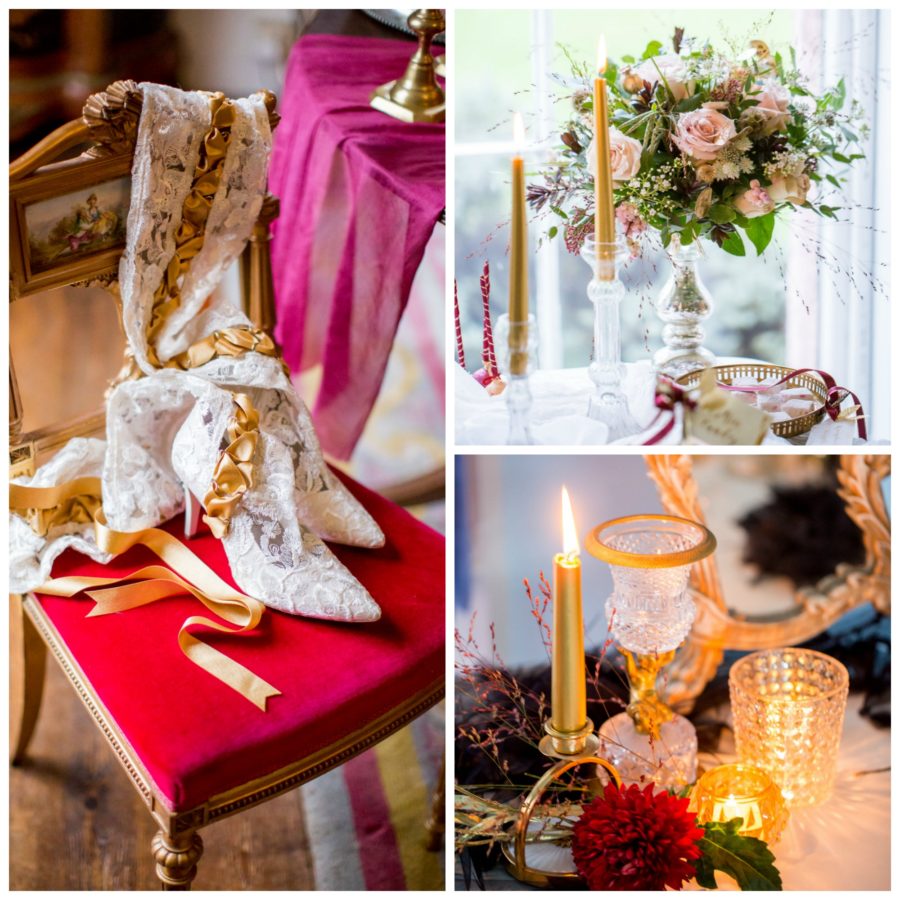 Opulent Gold and Marsala Baroque Wedding Inspiration - House of Elliot